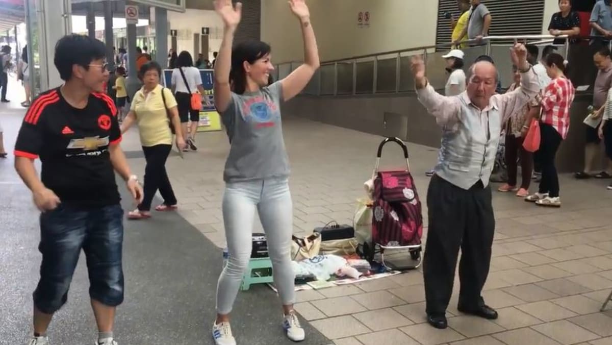 Tampines MRT dance-off, with Uncle Roland, 73 - TODAY
