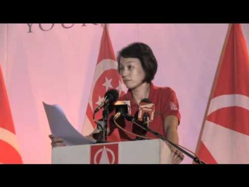 SDP's Michelle Lee at Holland-Bukit Timah GRC rally, May 1 - TODAY