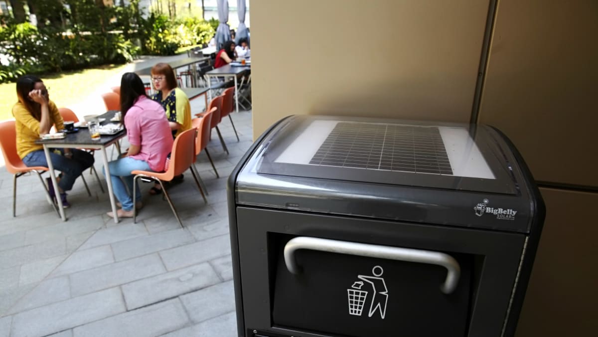 JTC puts up more ‘smart’ waste bins that alert cleaners via SMS when ...