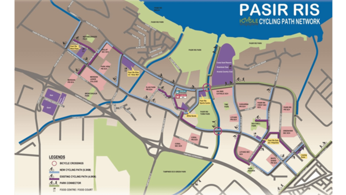 Pasir Ris third HDB town to have intra-town cycling paths - TODAY