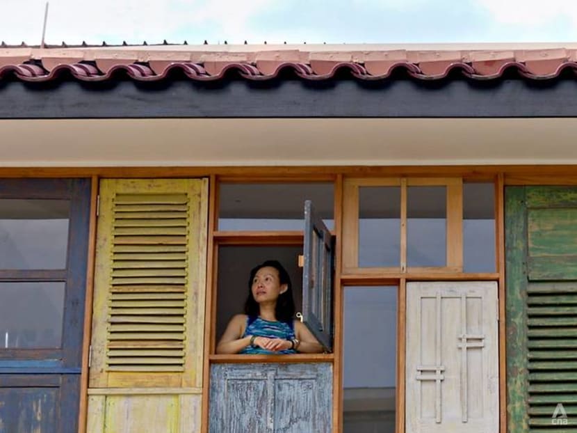 A terrace house in Singapore with upcycled Javanese windows and kampung ...