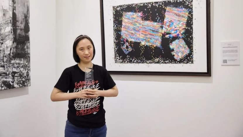 'I just feel happy': Artist with Down syndrome finds joy creating 'art ...