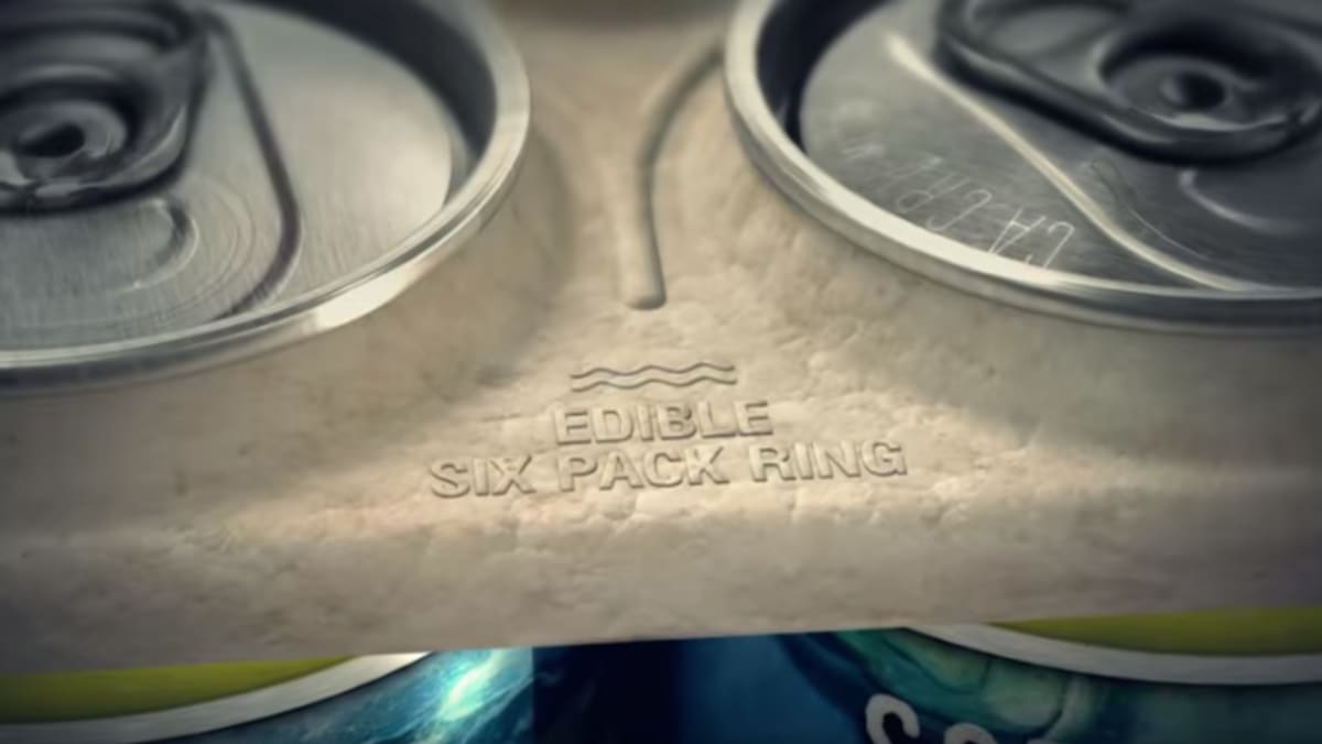 Edible six-pack rings seek to limit harm to sea life - TODAY