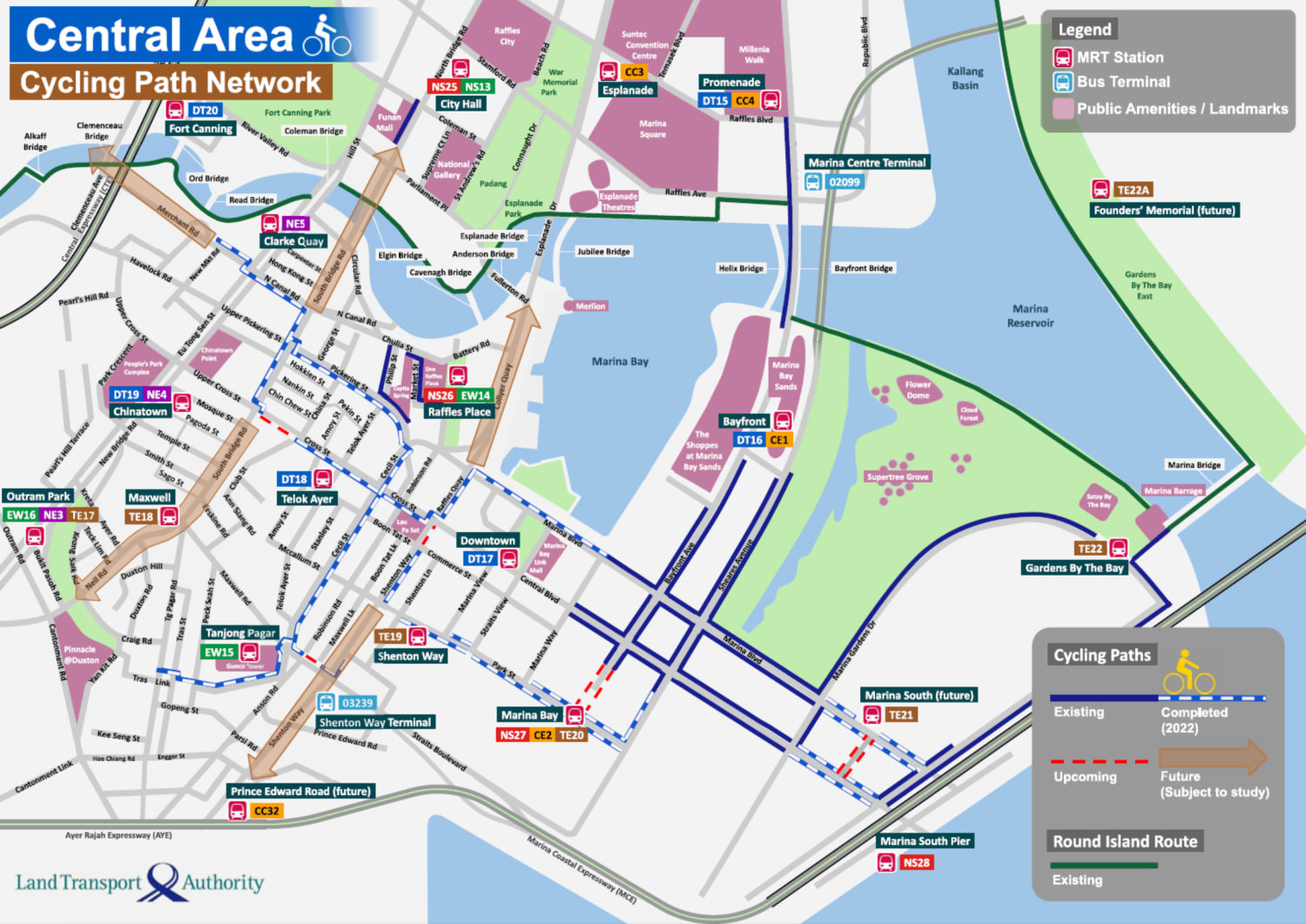 6km of new cycling paths launched in Singapore’s central business ...