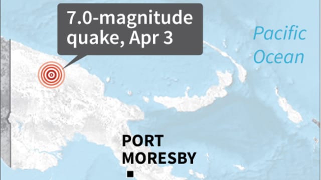 巴布亚新几内亚7级地震 死亡人数增至七人 8world