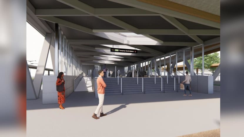 Construction of Defu, Tampines North MRT stations on Cross Island Line ...