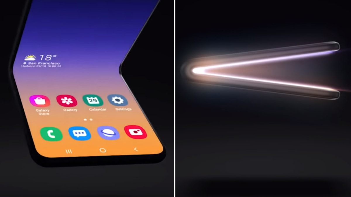 Samsung shows off new design for square-folding phone - TODAY