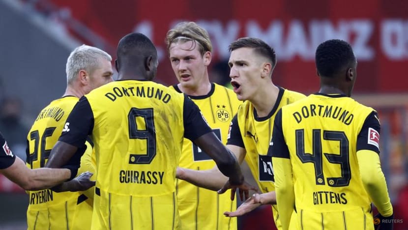 Ten-man Dortmund slump to 3-1 loss at Mainz - CNA