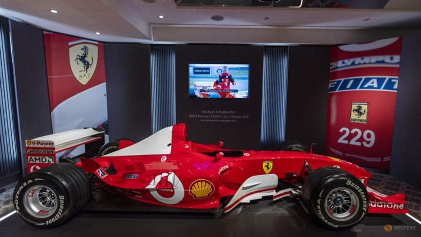 Michael Schumacher's winning Ferrari up for auction in Geneva - CNA