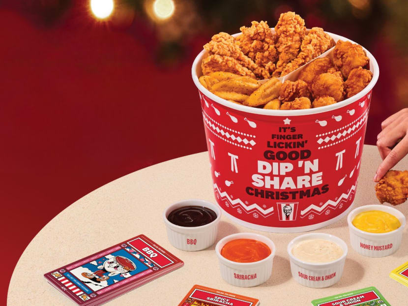 KFC Singapore has a new sharing bucket with a card game, along with ...
