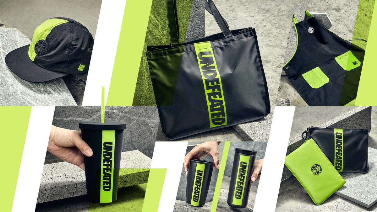 Starbucks & Undefeated's Limited Edition Neon Green Collab Is Cooler ...