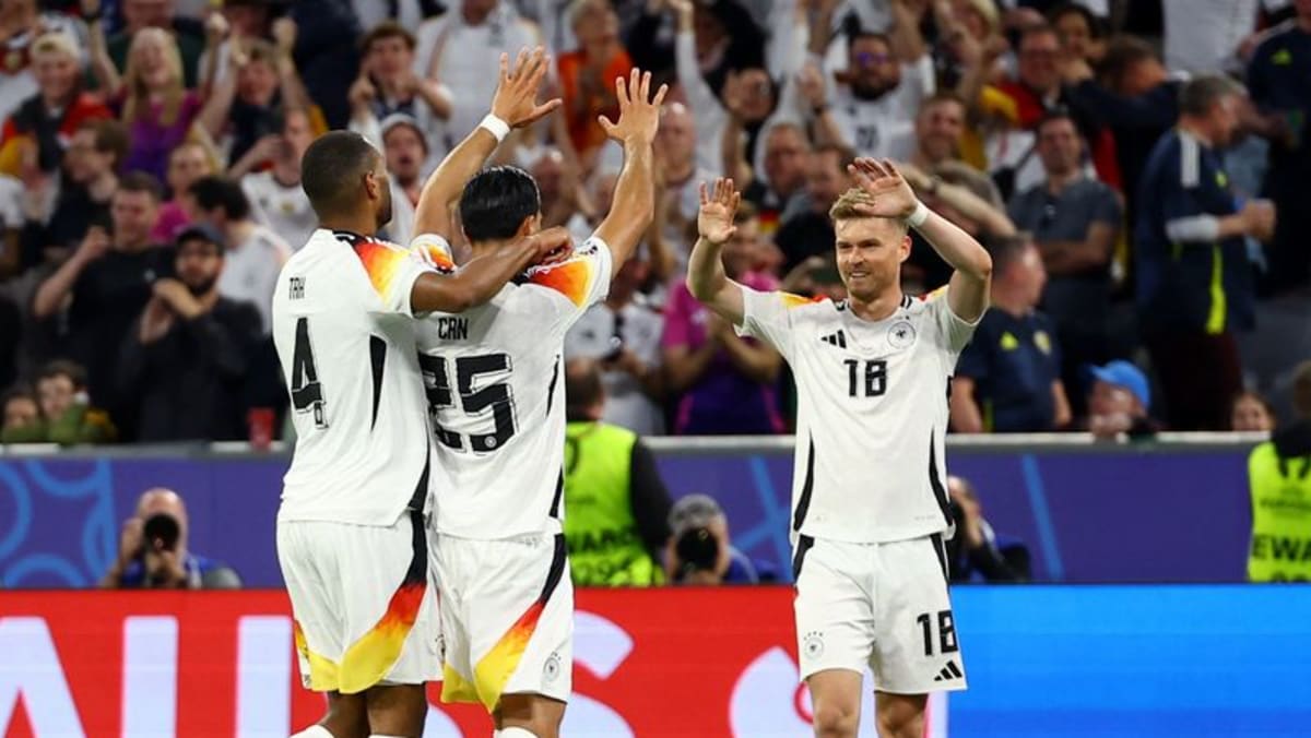 Hosts Germany crush 10-man Scotland 5-1 in Euro 2024 opener - CNA