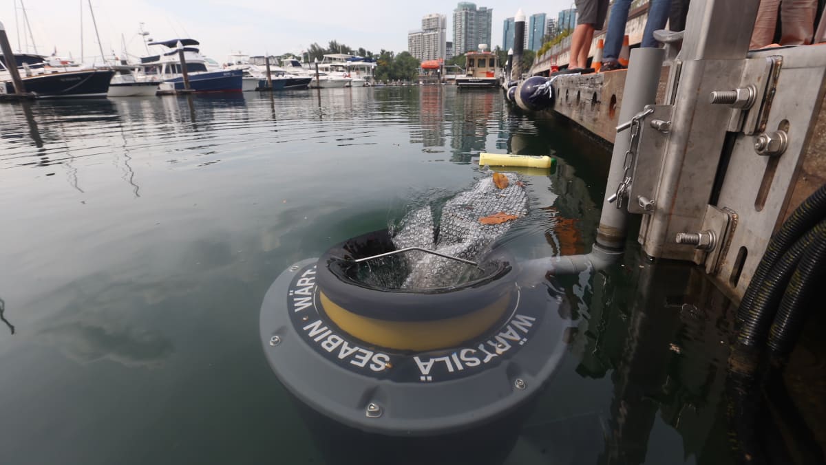 Floating garbage can: First Seabin installed in S’pore waters at yacht ...