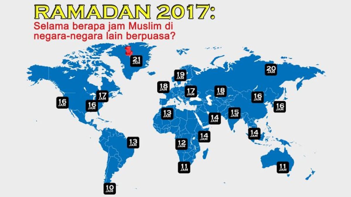 Tahukah anda selama berapa jam umat Islam di negara lain berpuasa? Ini ...