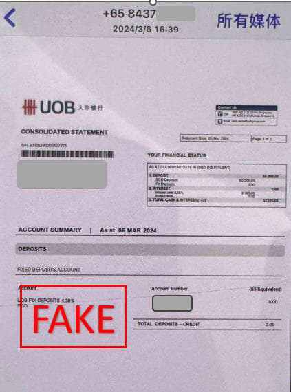 Beware of scams involving fixed deposit 'promotions'; at least S ...