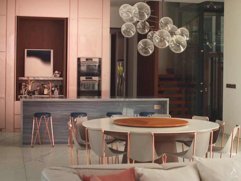 A colourful house for six with a Pokemon wall and a pole-dancing corner ...