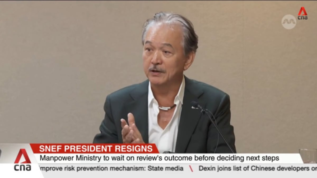 SNEF president Robert Yap resigns amid "governance procedural lapse" - CNA