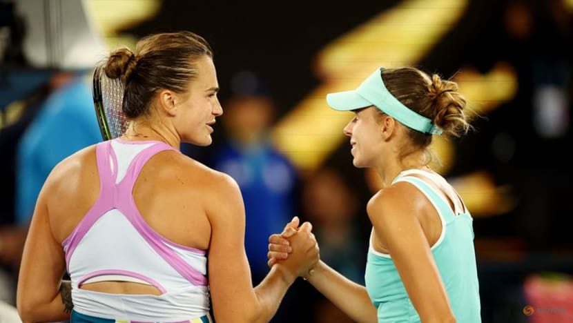 Sabalenka beats Linette to set up Australian Open final with Rybakina - CNA
