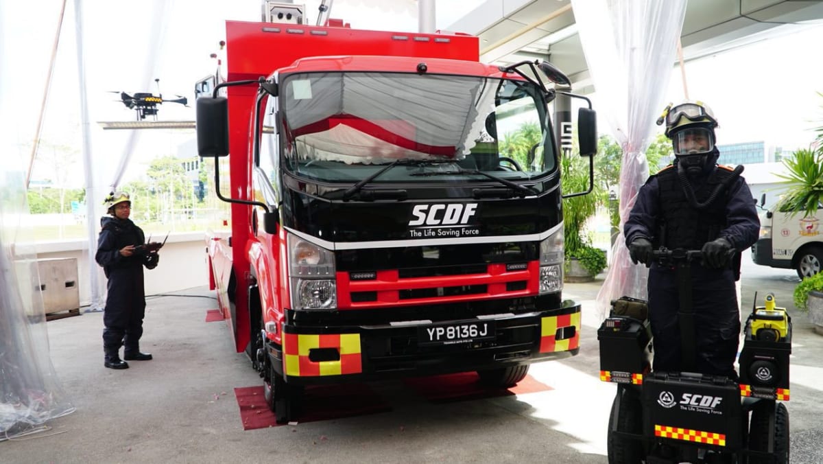 SCDF unveils 2 new vehicles to boost response to chemical leaks, rescue ...