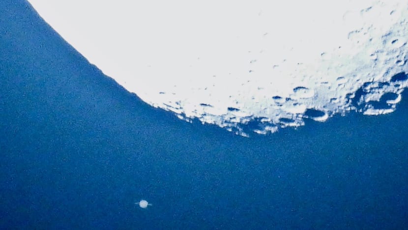 In pictures: Saturn seen cosying up to the moon in rare conjunction - CNA