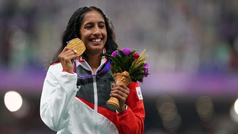 Standing atop the podium, Asian Games champion Shanti Pereira tells ...
