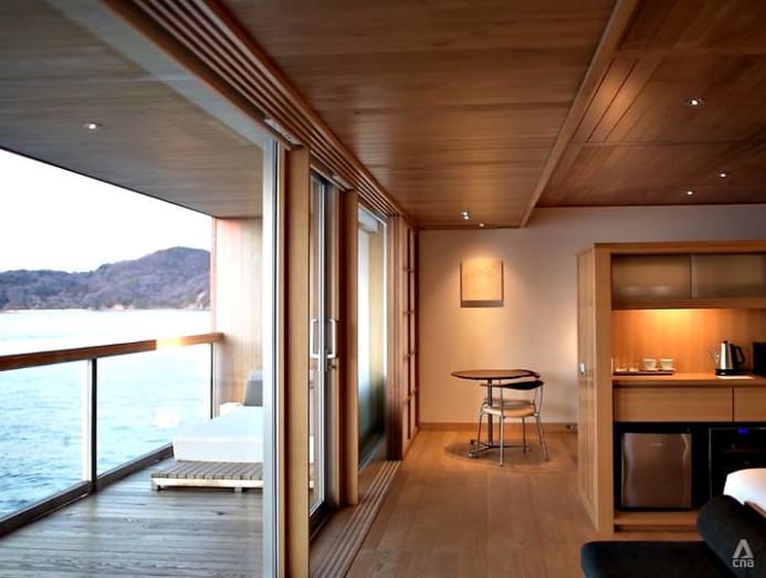In Japan, a floating ryokan that lets guests enjoy stunning views and ...