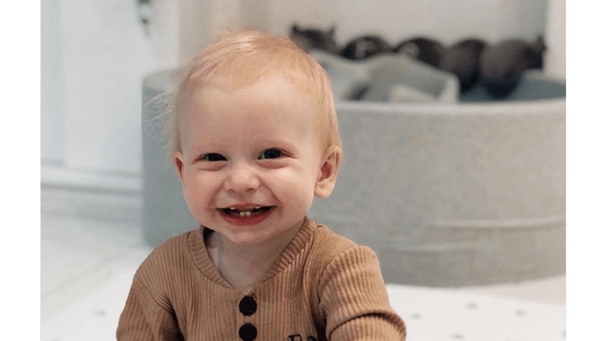 Stacey Solomon 'emotional' after baby Rex sits up unassisted - 8 Days