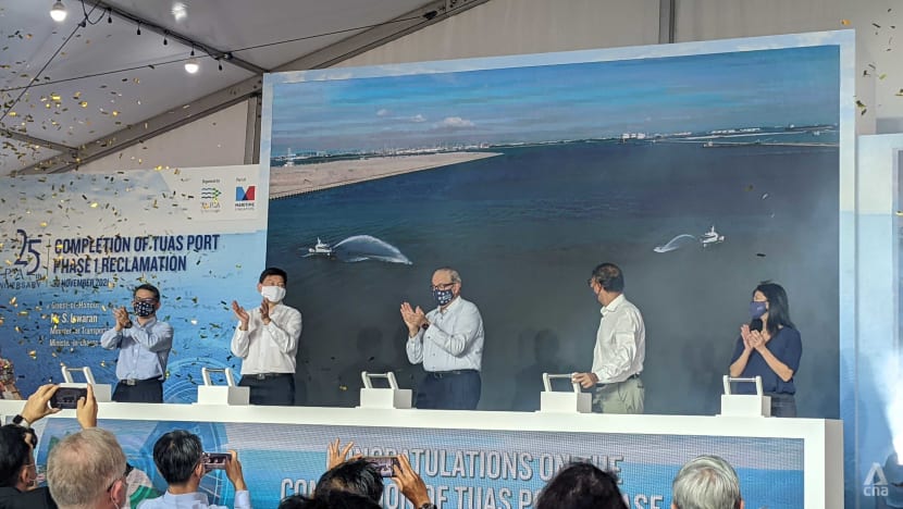 Reclamation works for first phase of Tuas Port completed, two berths to ...
