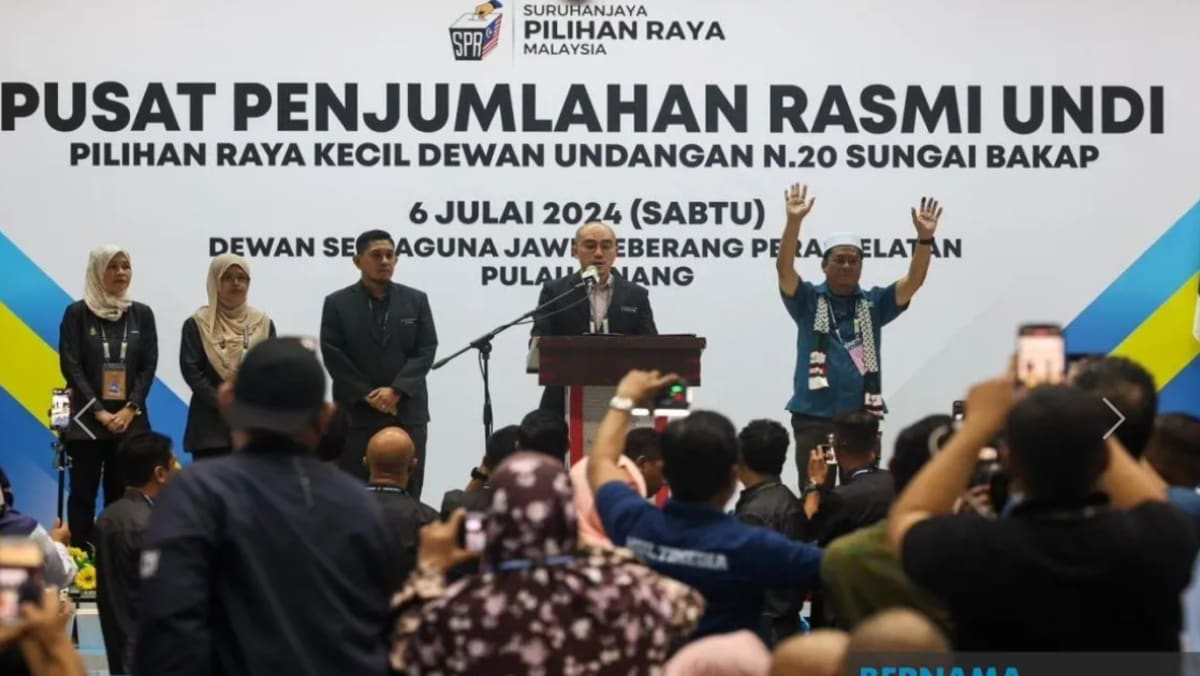 PN menang majoriti 4,267 undi PRK Sungai Bakap - BERITA Mediacorp PN menang majoriti 4,267 undi PRK Sungai Bakap - BERITA Mediacorp