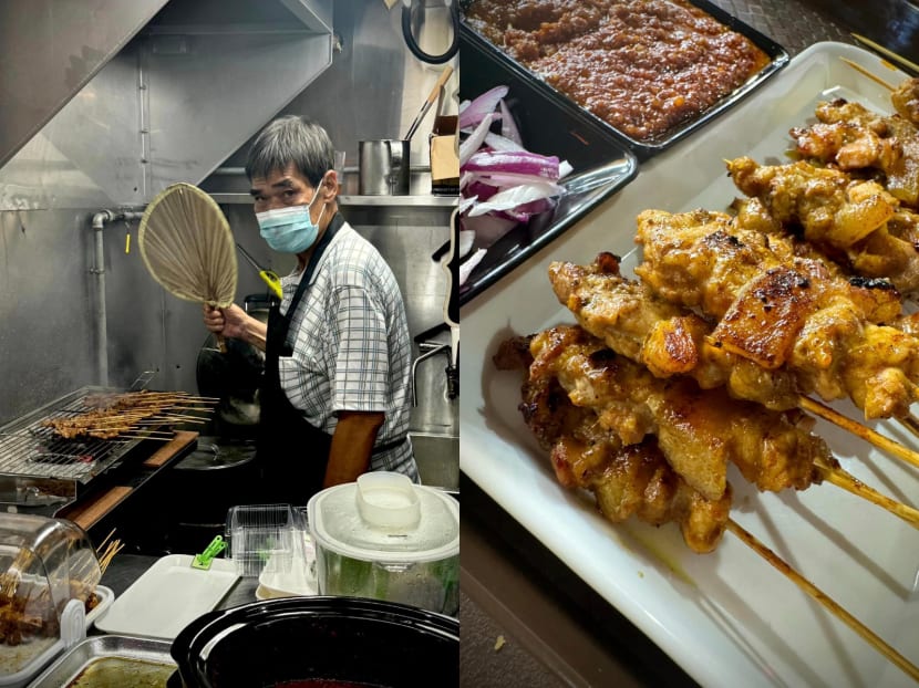 Satay hawker ‘Ah Pui’ reopens stall in Toa Payoh after two-year hiatus ...