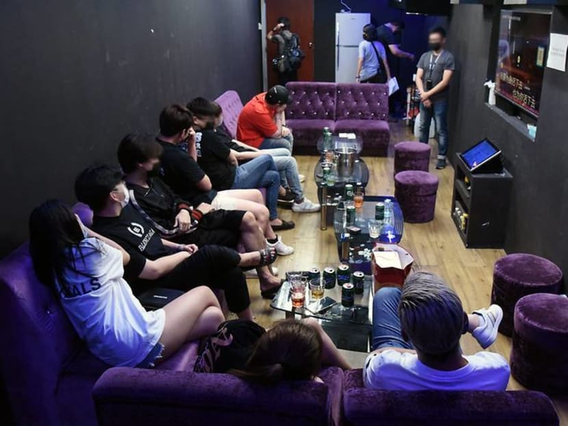 8 arrested in late-night raid on illegal KTV outlets, 45 under ...