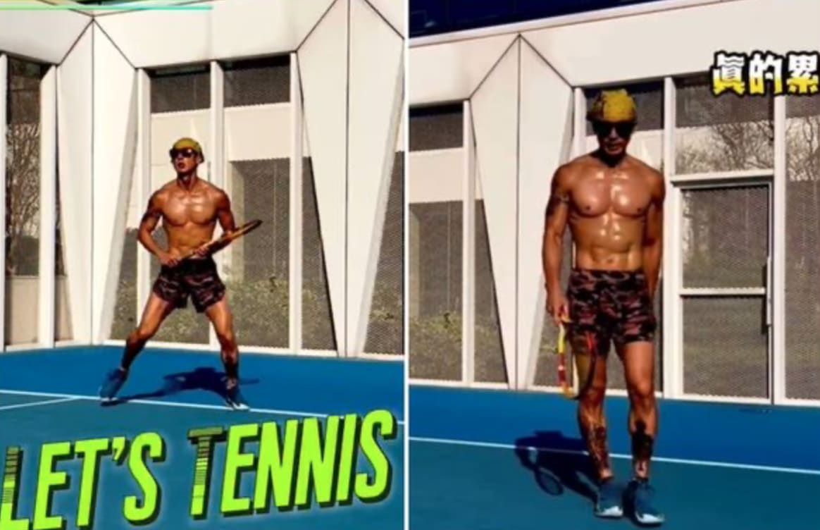 Hot Daddy Alert! Wu Chun, 43, Shows Off His Bulging Muscles While ...