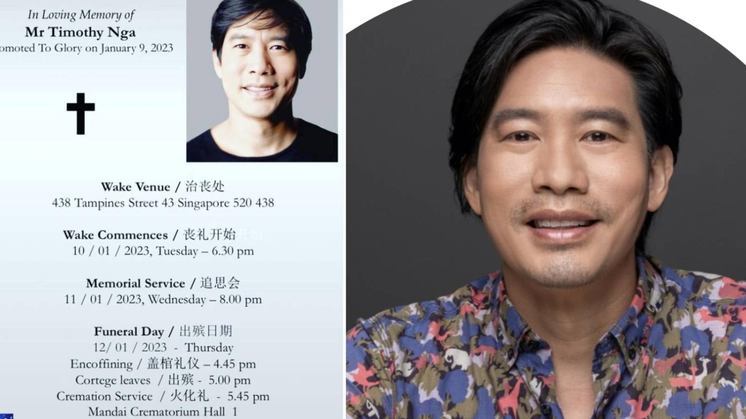 Local Actor Timothy Nga, 49, Has Passed Away - 8days