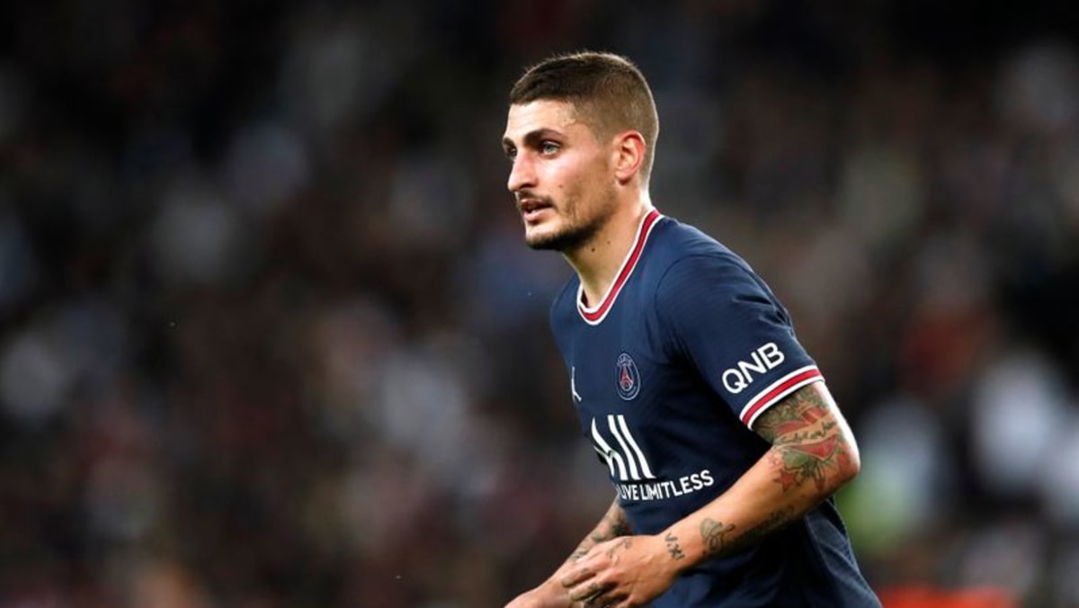 Verratti back in PSG squad, Messi fit despite missing training - CNA