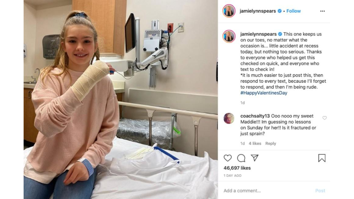 Jamie Lynn Spears Daughter Hospitalised After Accident At Recess 8days