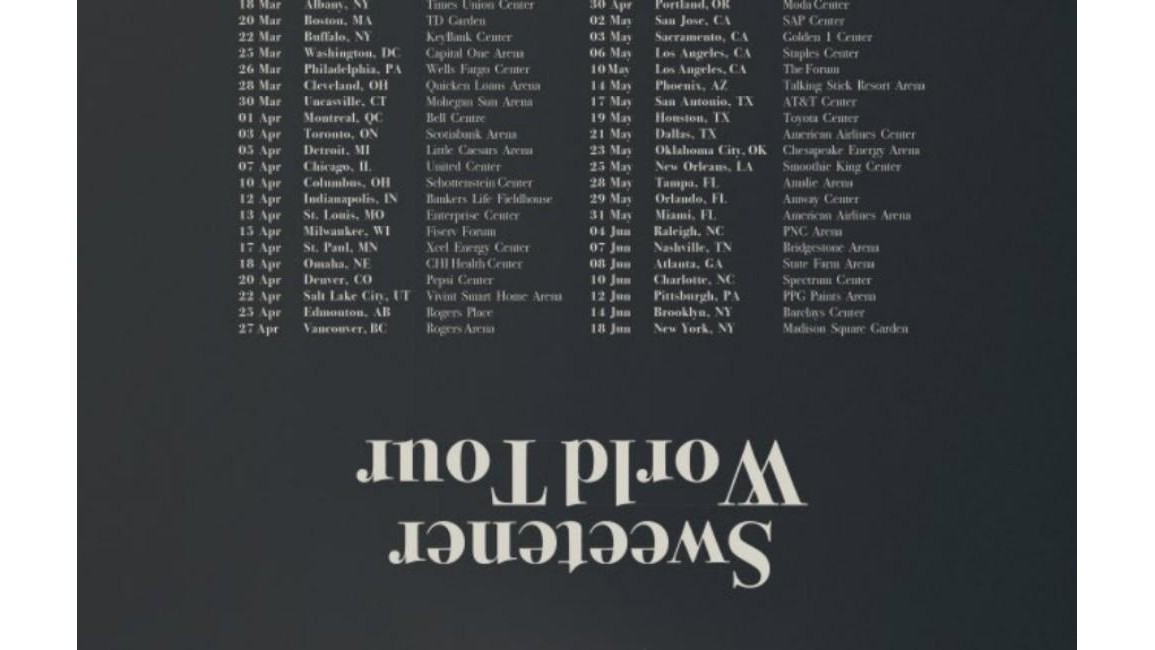 Ariana Grande announces first leg of Sweetener tour - 8days