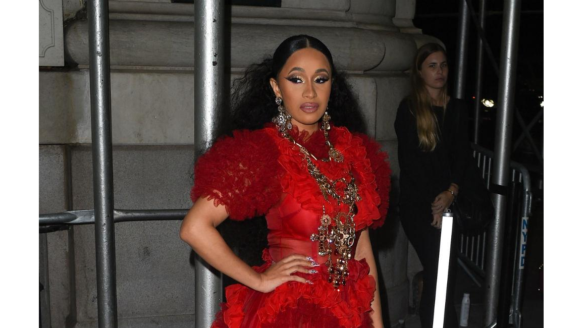 Cardi B's ripped dress - 8days