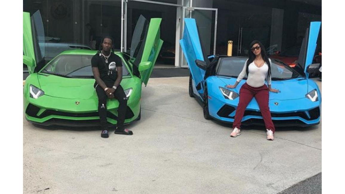 Cardi B and husband Offset buy new matching cars - 8days