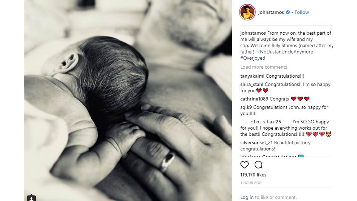 John Stamos is a dad - 8days