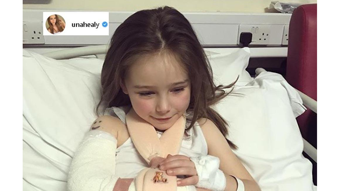 Una Healy's daughter hospitalised - 8days