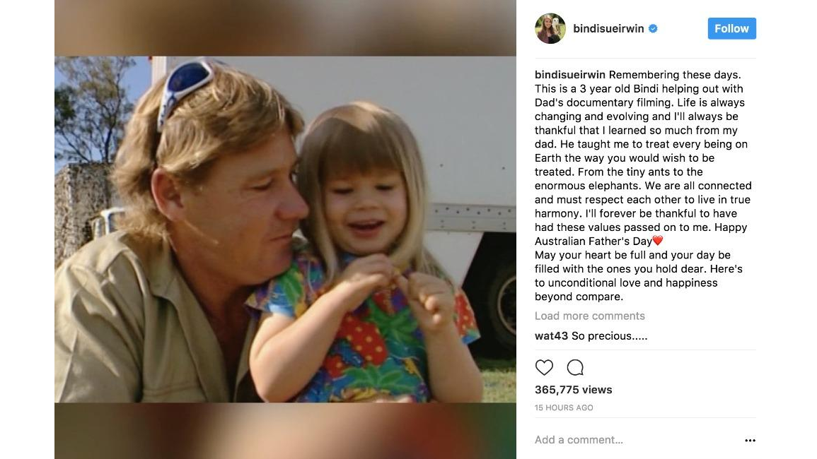 Bindi Irwin 'thankful' for her late father Steve Irwin - 8days