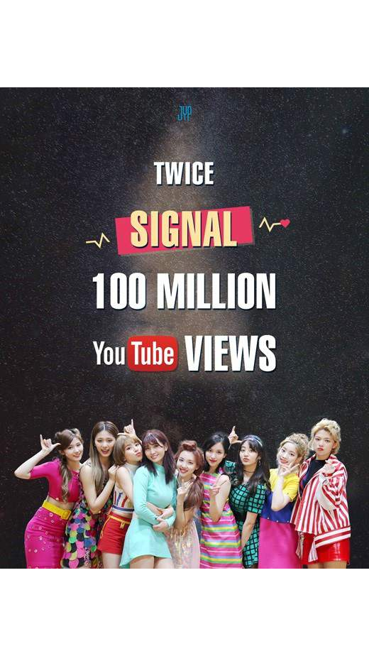 Twice′s ′Signal′ MV Hits Over 100 Million Views - 8days