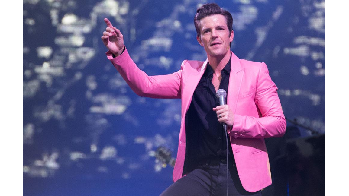 Brandon Flowers' kids hadn't seen The Killers until their Hyde Park ...