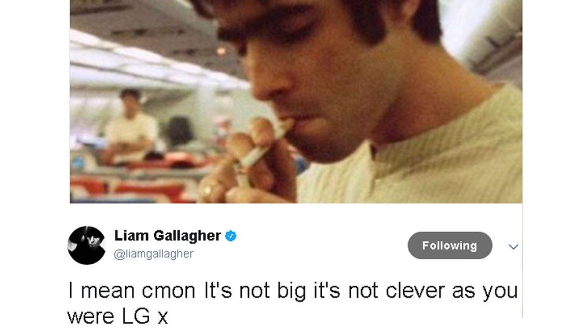 Liam Gallagher's flight delayed by smoking passenger - 8days