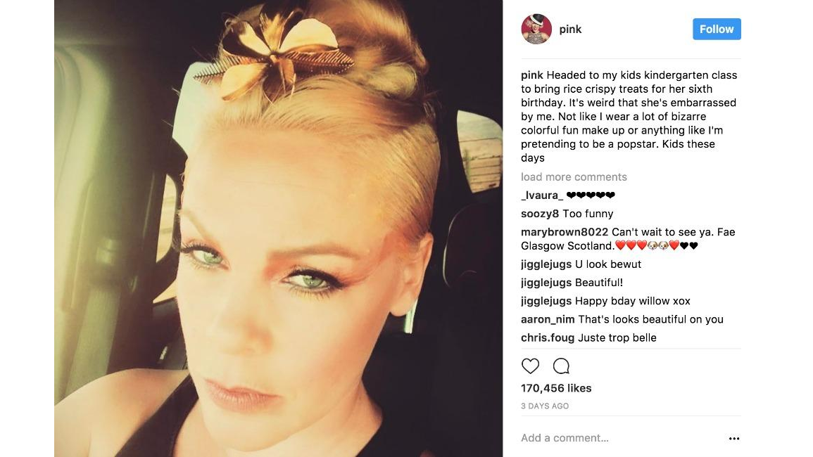 Pink's daughter 'embarrassed' by her - 8days