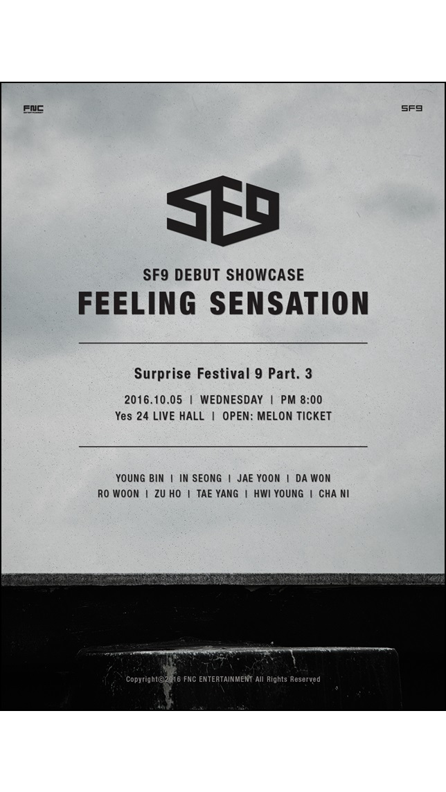 FNC Entertainment Confirms SF9 Debut Date - 8days