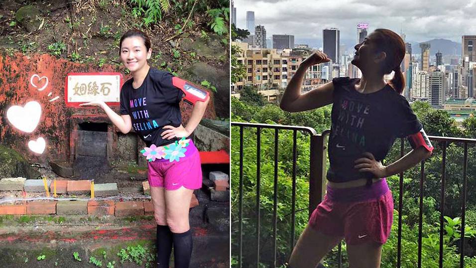 Selina Jen chanced upon a “Marriage Rock” during one of her runs - 8days