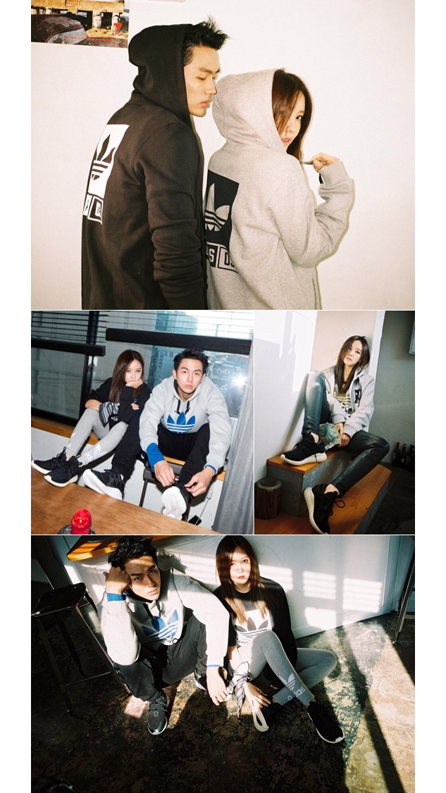 T-ara′s Hyo Min and Lim Seulong Couple Up for Adidas - 8days