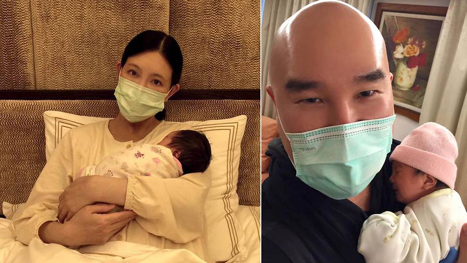 Serina Liu gives birth to a girl via c-section - 8days