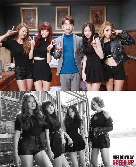 MelodyDay Poses with GOT7′s Jr. from ′Speed Up′ MV Set - 8days